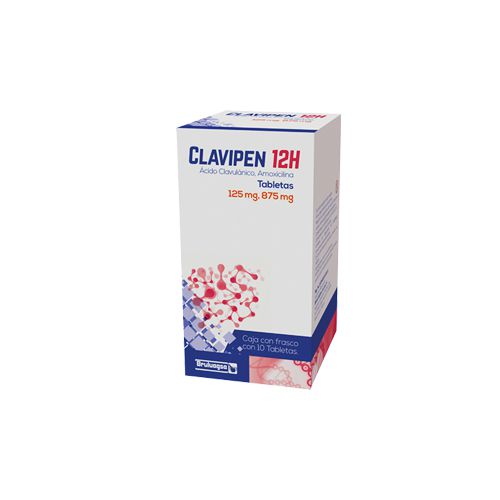 AMOXICILINA TRIHIDRATADA/ACIDO CLAVULANICO 875/125 mg, 10 tab, CLAVIPEN ...